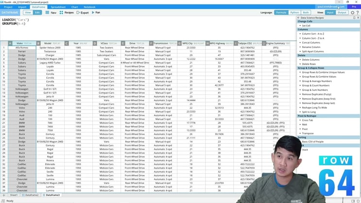 How to expand data science python skills to everyone with Row64? | Row64